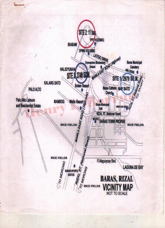 Baras Rizal Map